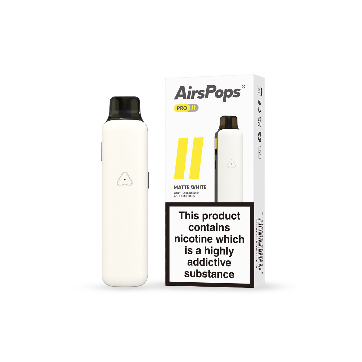 AirsPops Pro II - Matte White – AIRSCREAM UK Limited (CRN : 11368960)